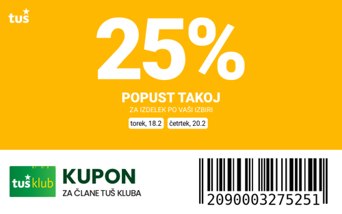 Tedenski kuponi - Tuš trgovine